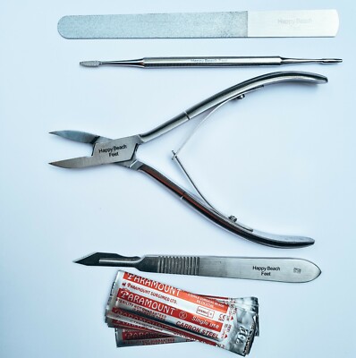 Professional Podiatrist PACK -Nail File+Blacks File+Nail Nipper+Handle ...