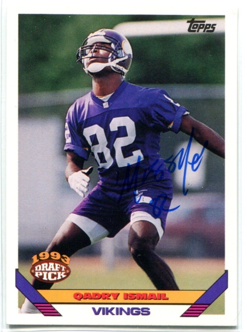 QADRY ISMAIL 1993 Topps Football Authentic Autograph #448 | eBay