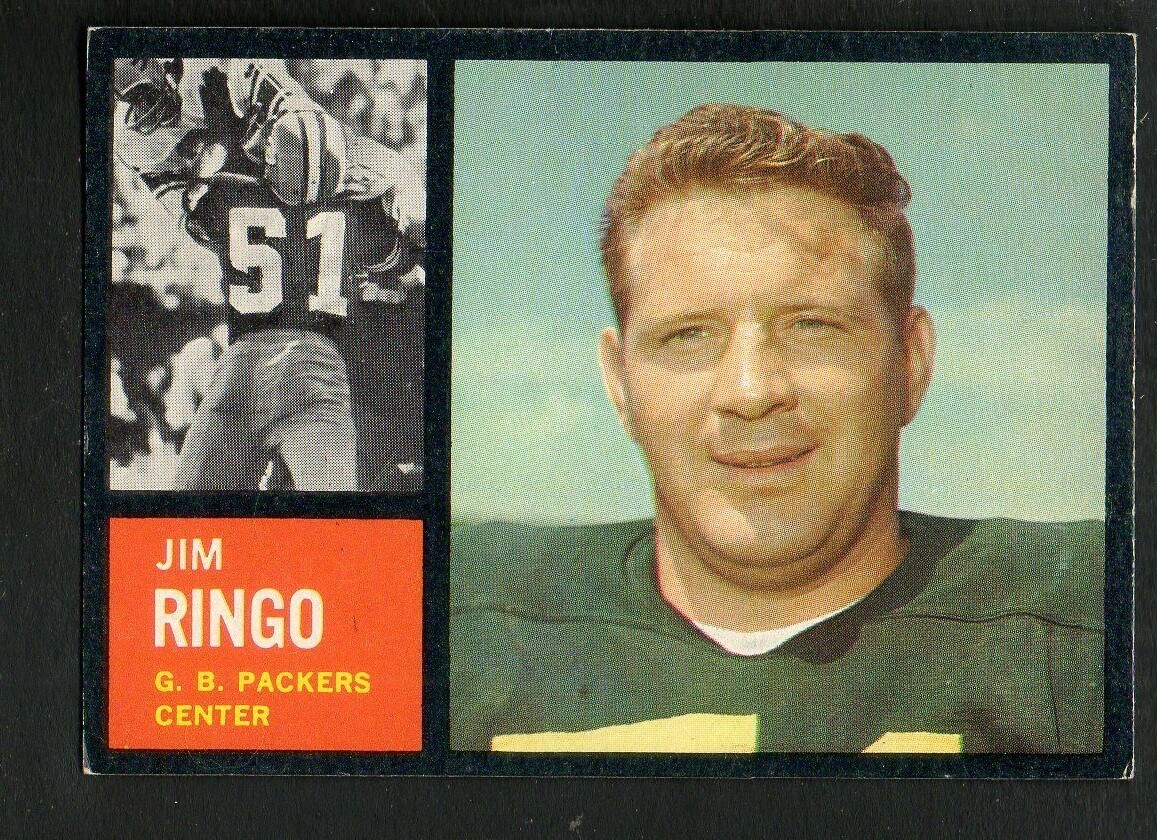 1962 Topps Football Card #68 Jim Ringo-Green Bay Packers Ex Card | eBay