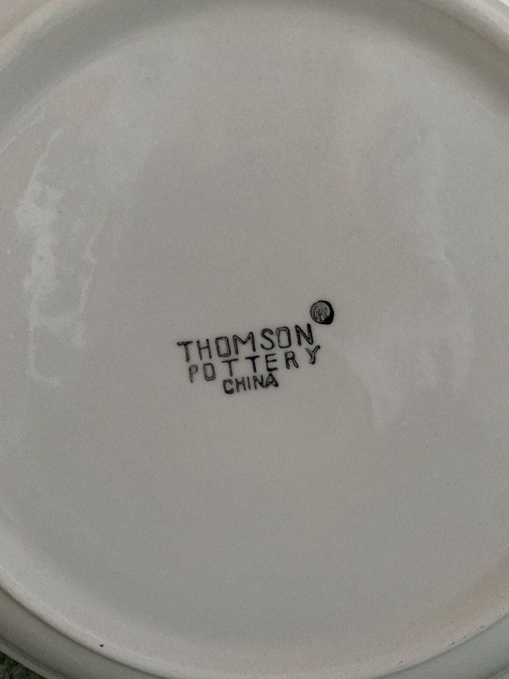Thomson Pottery Snowman Dinner Plates..10” | eBay
