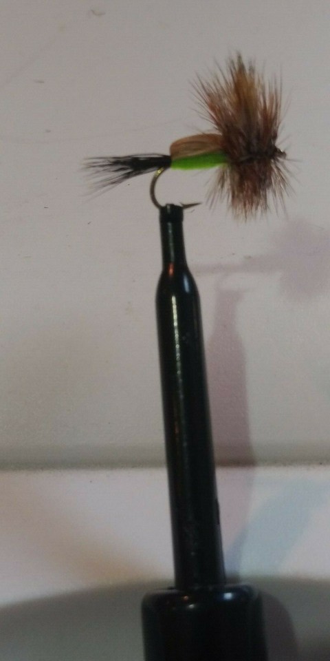 6 Chartreuse Humpy Size 14 Brookside professionally tied fly Green flies SIX | eBay