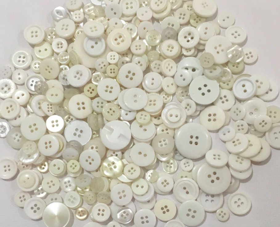 Buttons Bulk 6-25mm 250 500 1000 Pieces Single Colour Craft Sewing ...