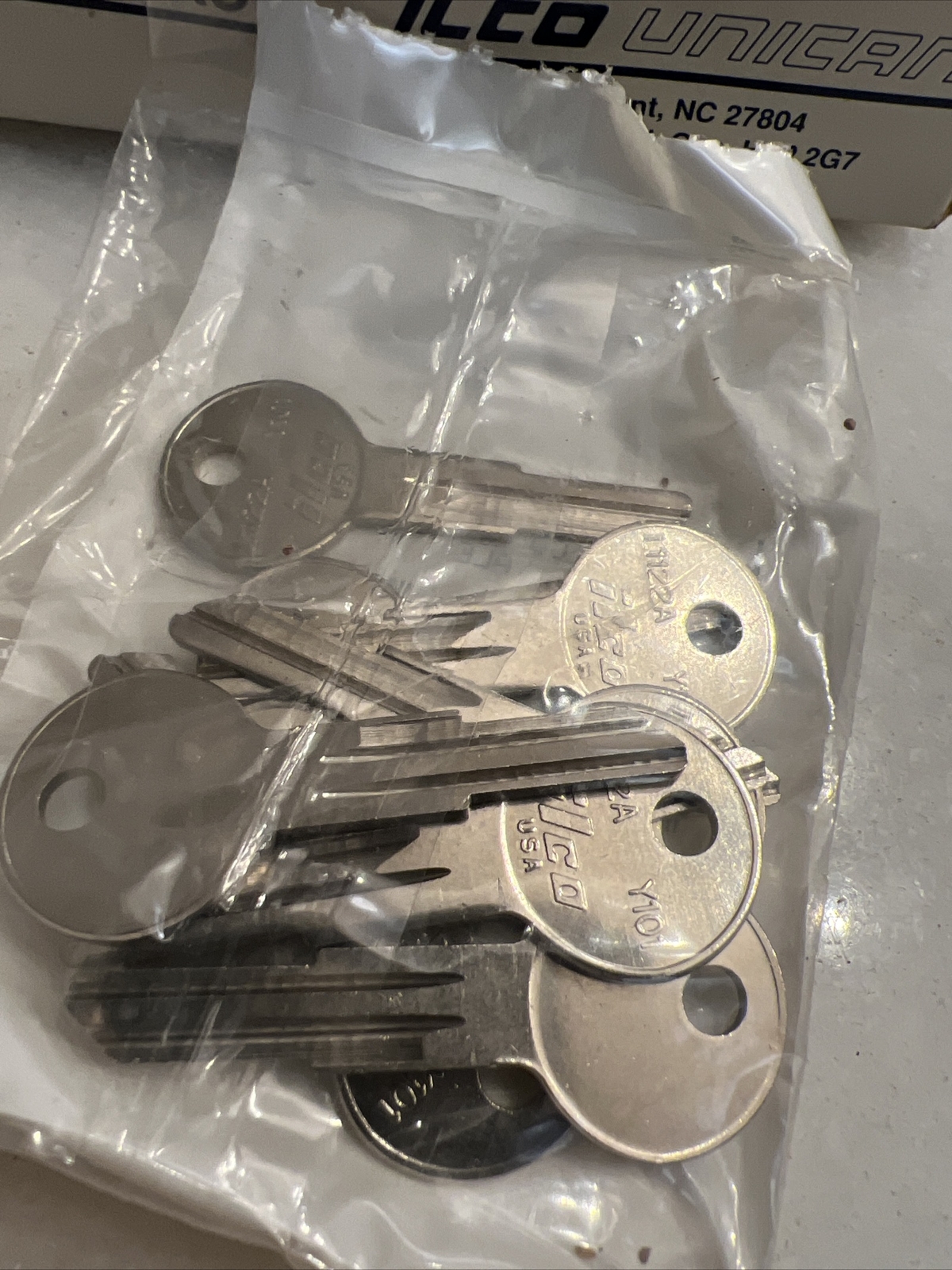 Lot Of 10 Ilco L1122A Yale 101 New Key Blank Fits Studebaker Ignition ...