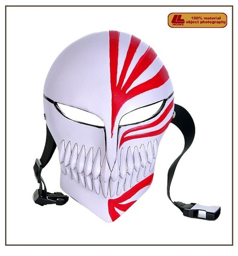 Anime Shinigami Kurosaki Ichigo Hollow Mask Resin CosPlay Prop Suit ...