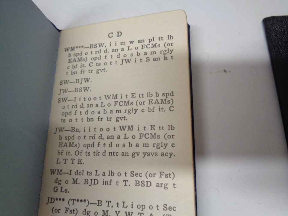Vintage Freemasons Masonic Cypher Code Book Antique Book 3" x 5" Lot of ...