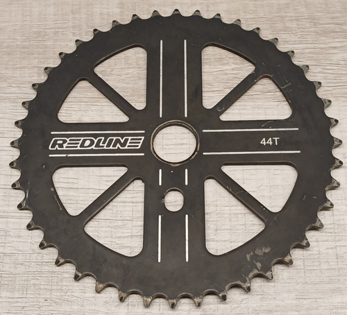 Vintage Redline 44 Tooth Black Steel Chainring Mid-School BMX | eBay
