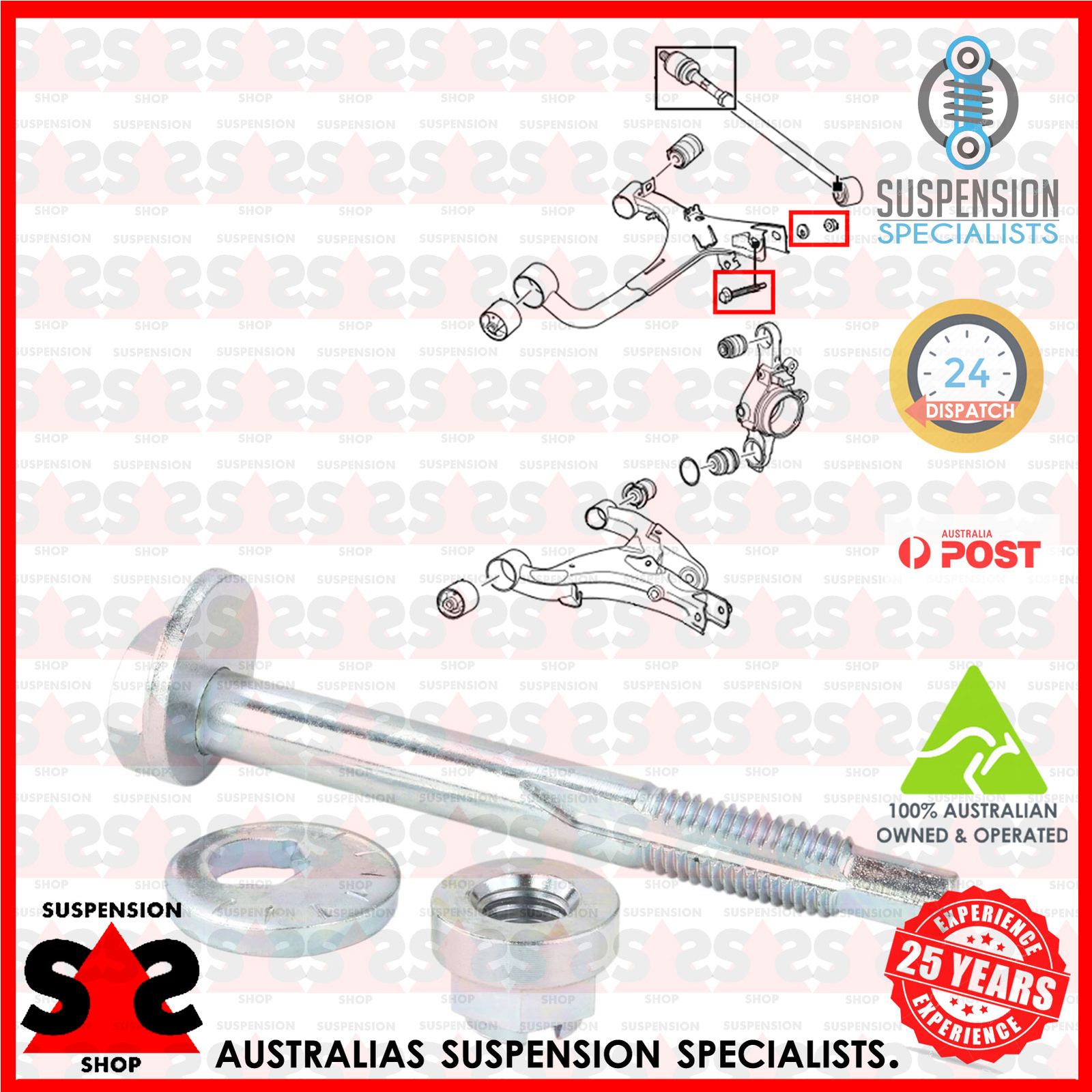 Camber Correction Screw Set Suit LAND ROVER Discovery 2.7 TD 4x4 ...