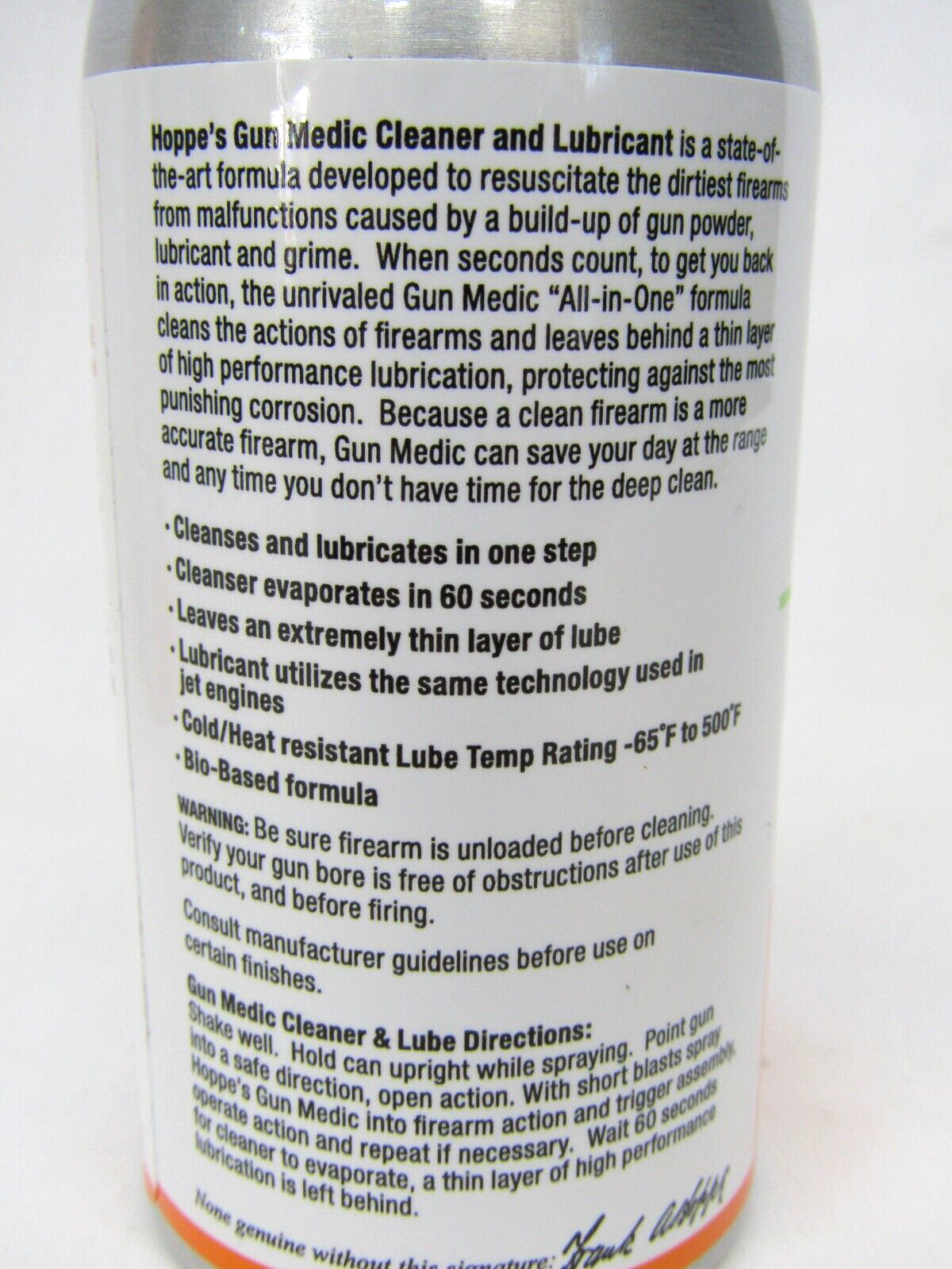 Lot of 2 Hoppe's No. 9 Gun Medic Quick Fix Cleaner/Lubricant 4 oz ...