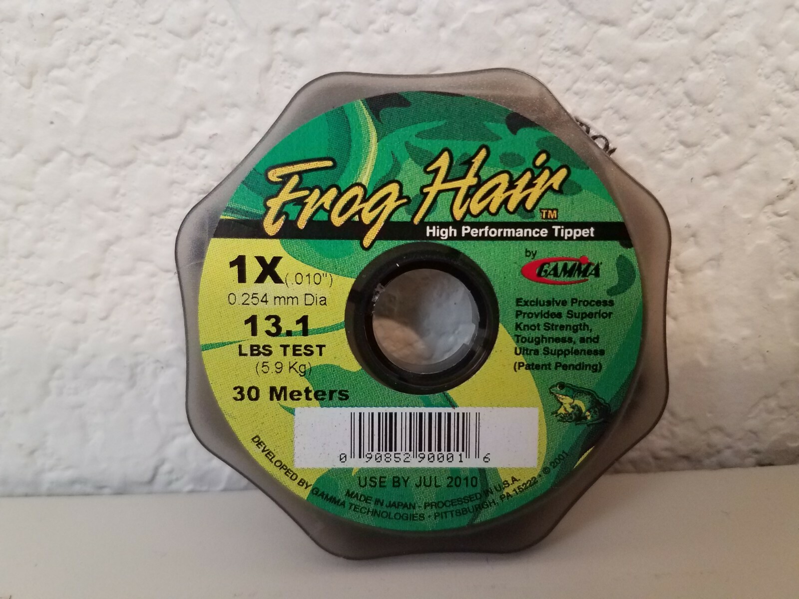 Frog Hair High Performance Tippet Material 1X .010" 30 Meter Spool ...