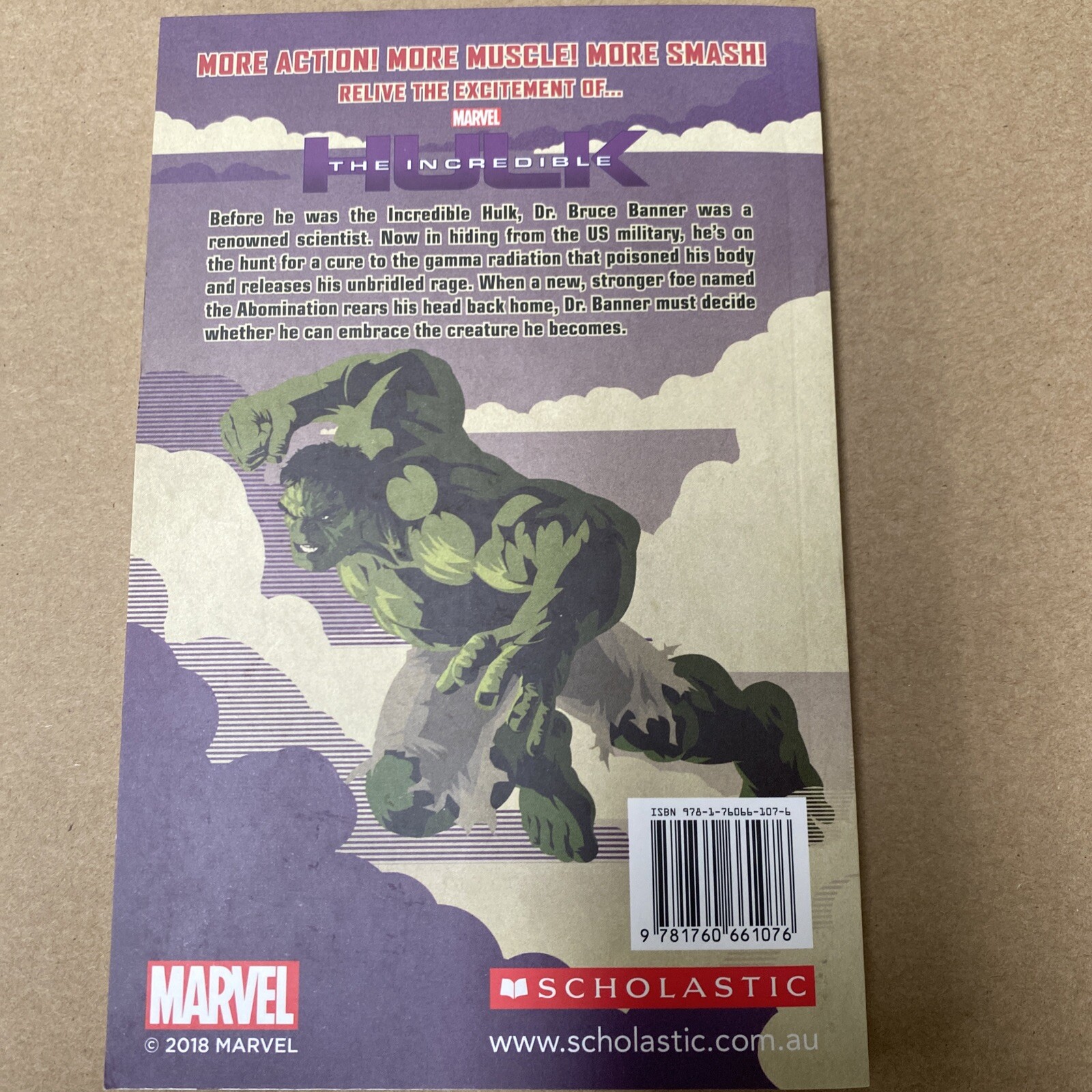 New Kids Marvel studios limited edition Incredible Hulk book, FreePost ...
