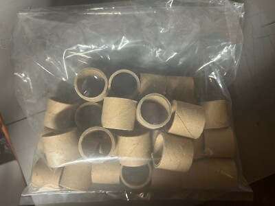 30 Tubes Round 1” X 1” Cores ,Kids Crafts , Cardboard Tubes , Spacers ...