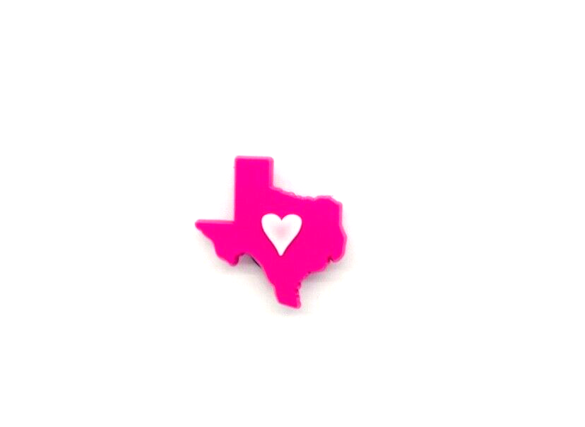 PINK TEXAS STATE SHOE CHARM | eBay