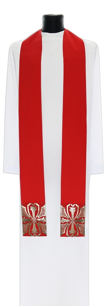 Red Gothic Clergy Stole SZ008-C Vestment Étole Rouge Rot Stola Rossa ...