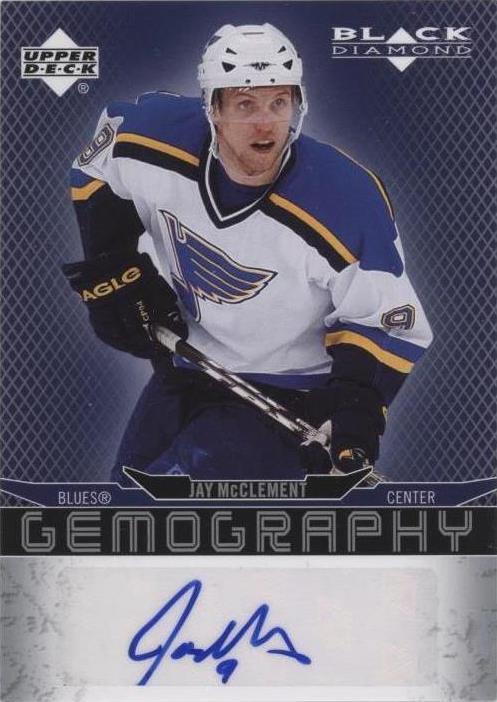 2007-08 Upper Deck Black Diamond - Gemography Jay McClement #G-JM (AU ...