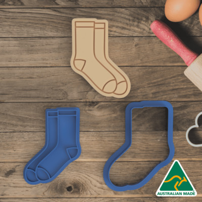 Socks Cookie Cutter and Embosser Stamp | eBay Australia
