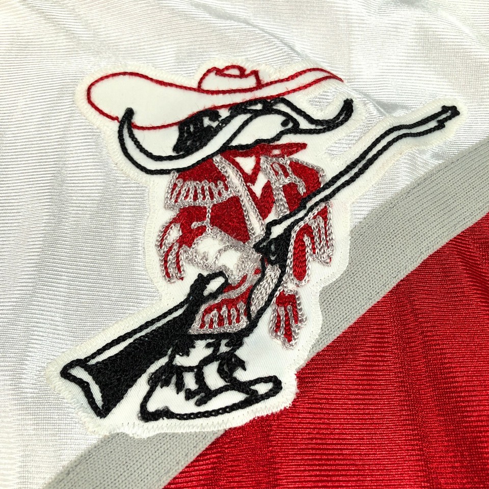 Vintage 90s UNLV Runnin Rebels Hey Reb! Logo Rawlings Satin Zip Jacket ...