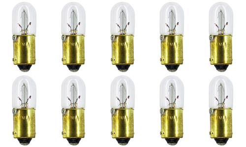 Box of 10 #1816 Lamp Auto Bulb Automotive Lightbulb, 13V, 4.29W, BA9s ...