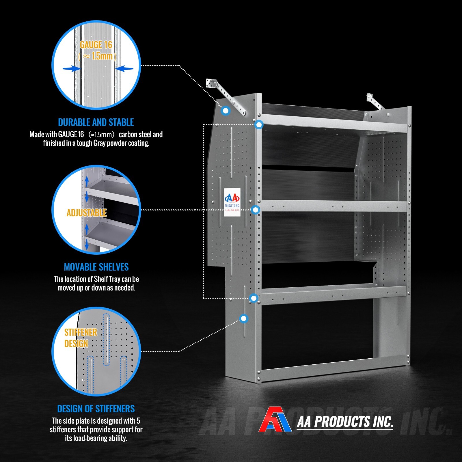 Steel Van Shelving Storage System Specific Fits for Promaster City ...