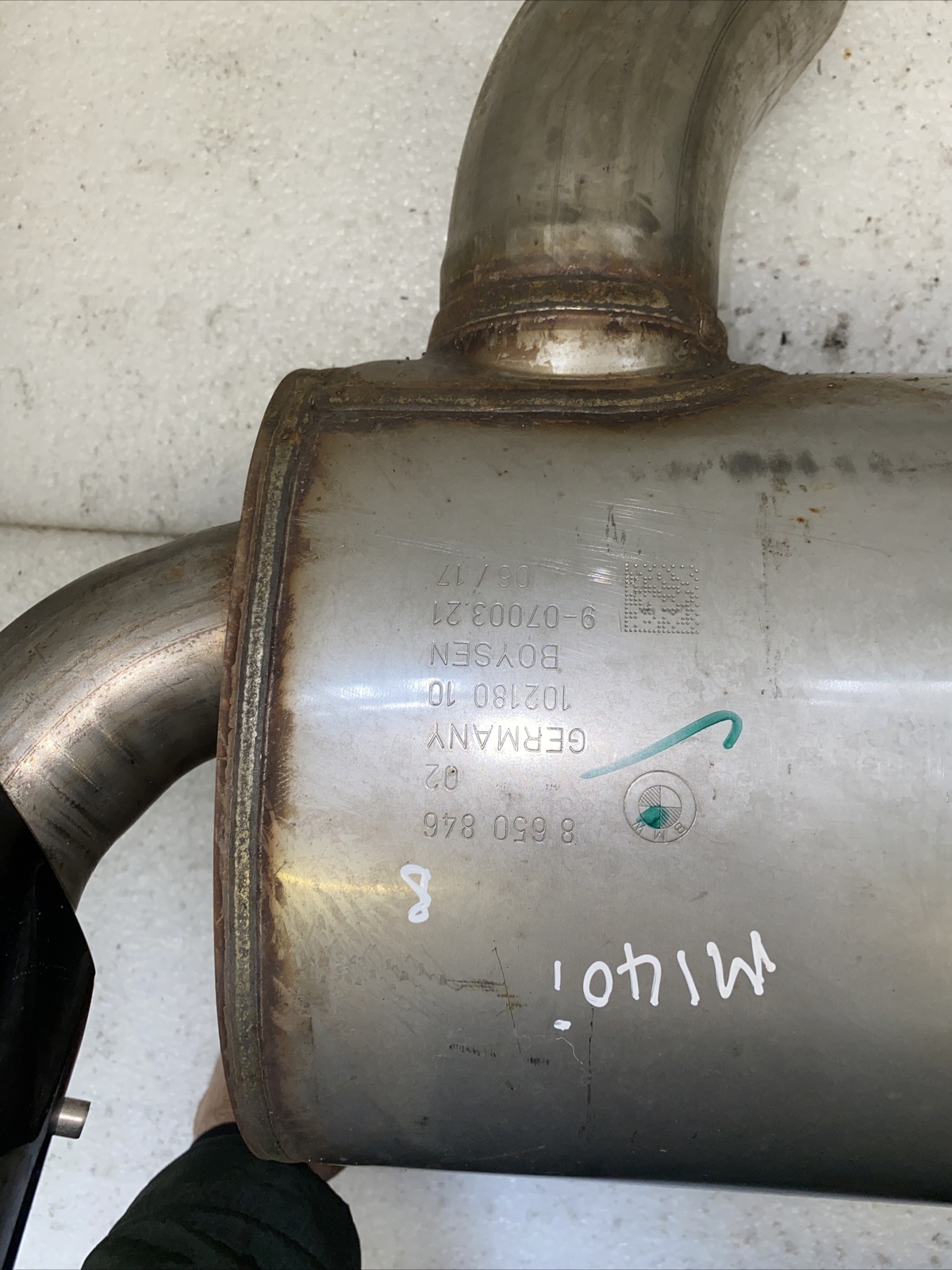 GENUINE BMW BOYSEN M140 M240 1 2 SERIES F20 F21 EXHAUST BACK BOX ...