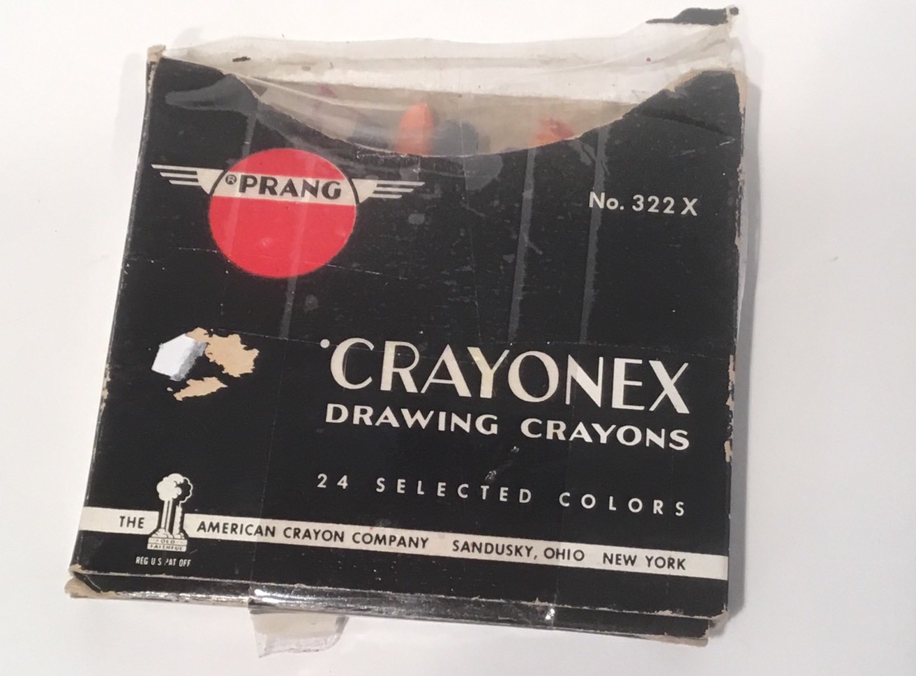 Vintage Crayonex Drawing Crayons 13 Prang 322X American Crayon Co ...