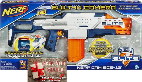 Nerf N-Strike Elite Cam ECS-12 Camera Blaster NIB ULTRA RARE + *Free ...