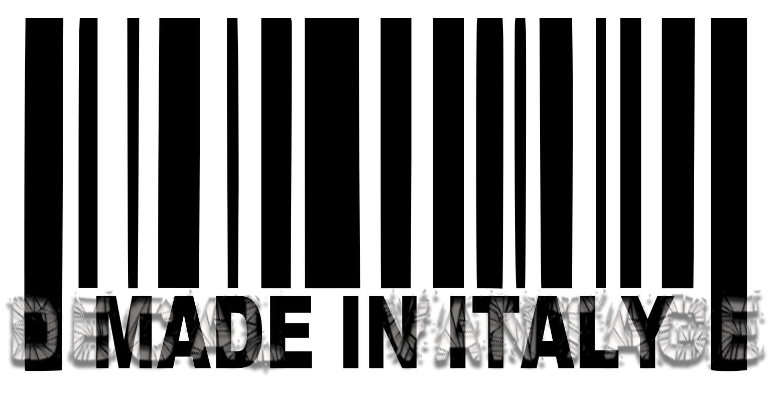 Made In Italy Barcode Vinyl Sticker Decal Italian - Choose Size & Color ...