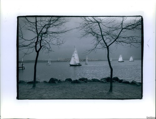 1994 Meydenbauer Bay Sailboats Heavy Weather Race Photo 8X10 | eBay