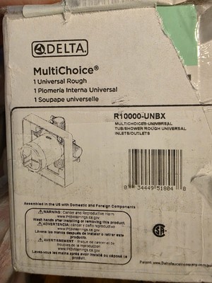 R10000-UNBX MultiChoice Universal Tub & Shower Valve Body Rough In | eBay