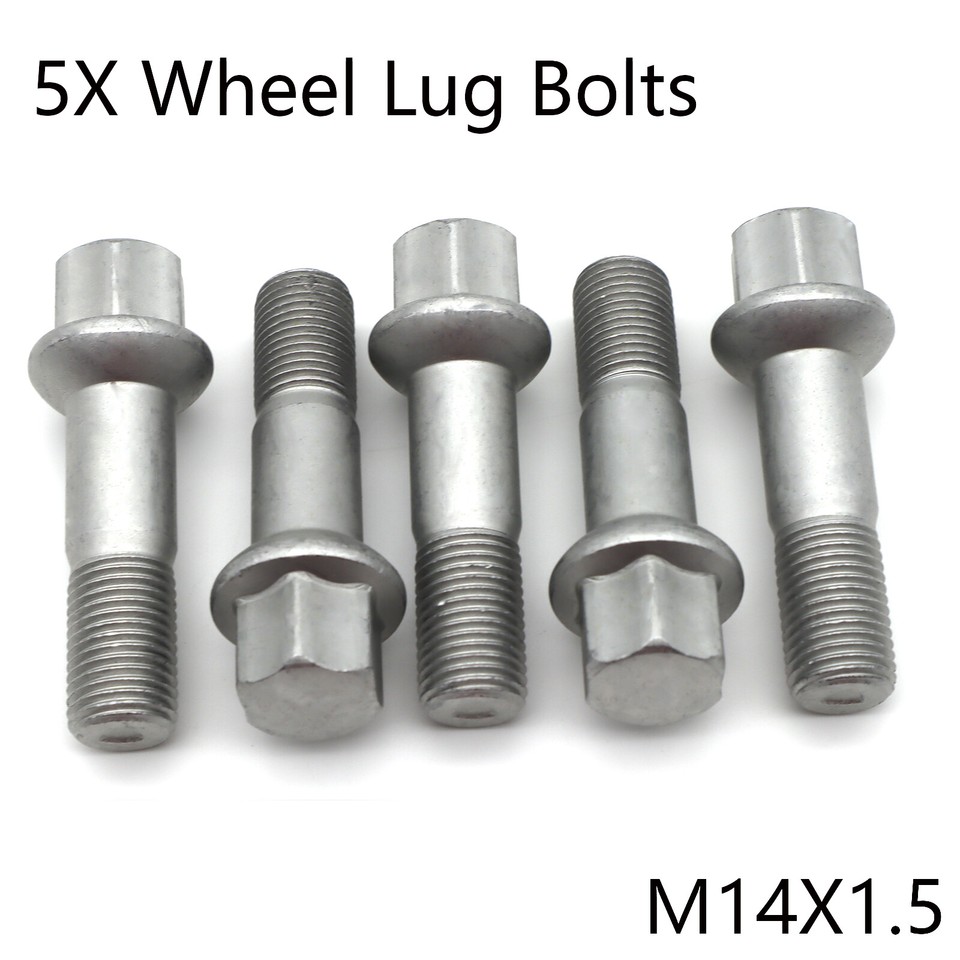 5Pcs Wheel Bolts Lug Nuts M14 x 1.5 For Mercedes-Benz M S GL AMG OE ...