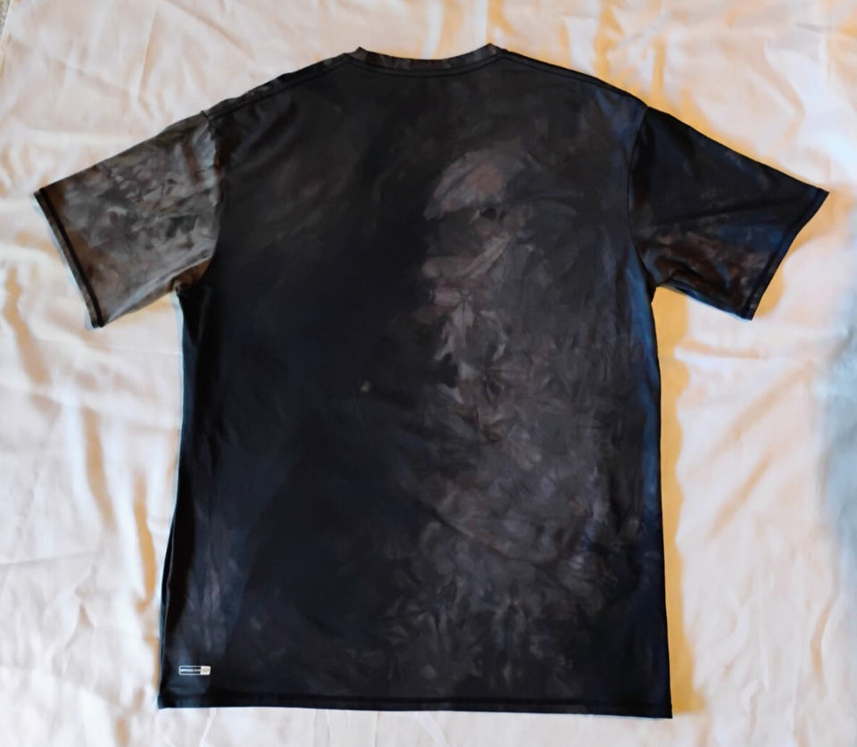 Quicksilver Logo UPF Protection 50+ Gray Tie Dye Crew Neck Short Sleeve ...