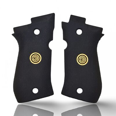 Zib Grips Polymer Series Pistol Grips for Beretta F81, Metal Medallion ...