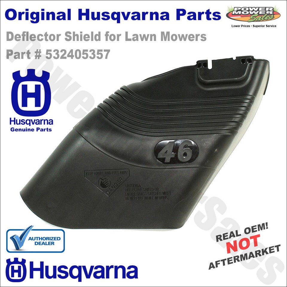 Genuine OEM Husqvarna Deflector Shield Grass Chute for Lawn Mowers ...