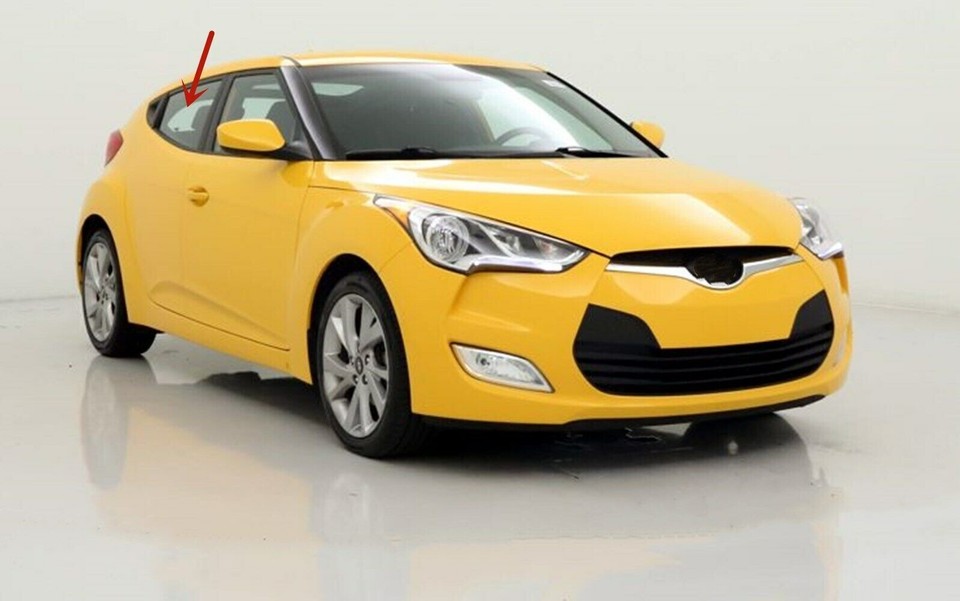 Fits 2012-2017 Hyundai Veloster Passenger Side Right Rear Door Window ...