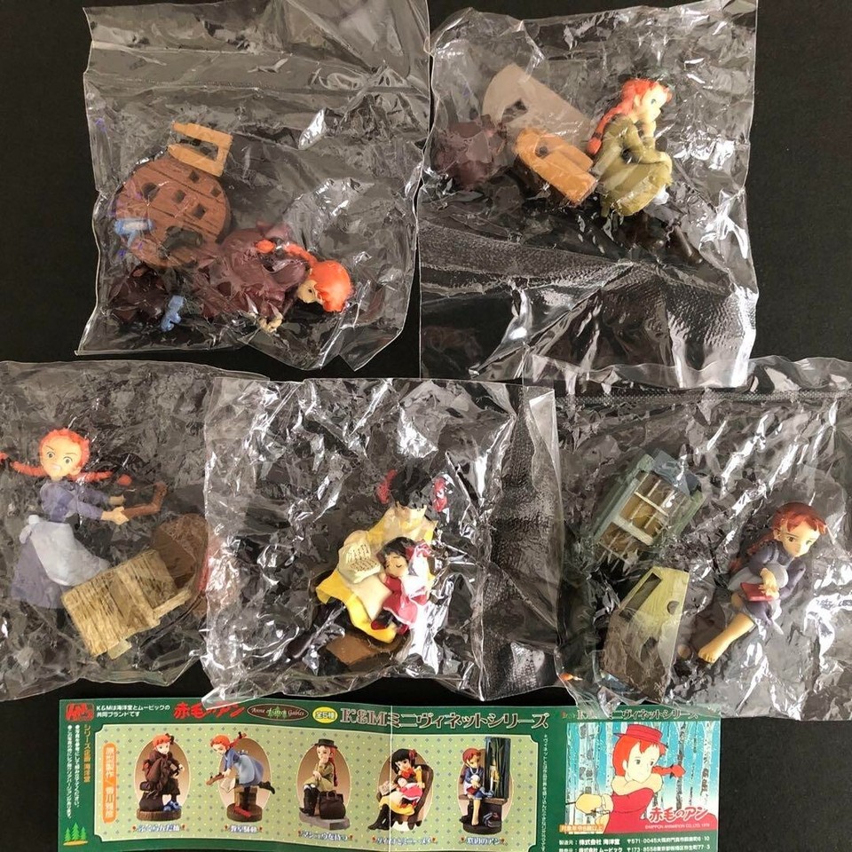 New Anne of Green Gables Mini Vignette Figure Set of 5 pcs K&M Kaiyodo ...
