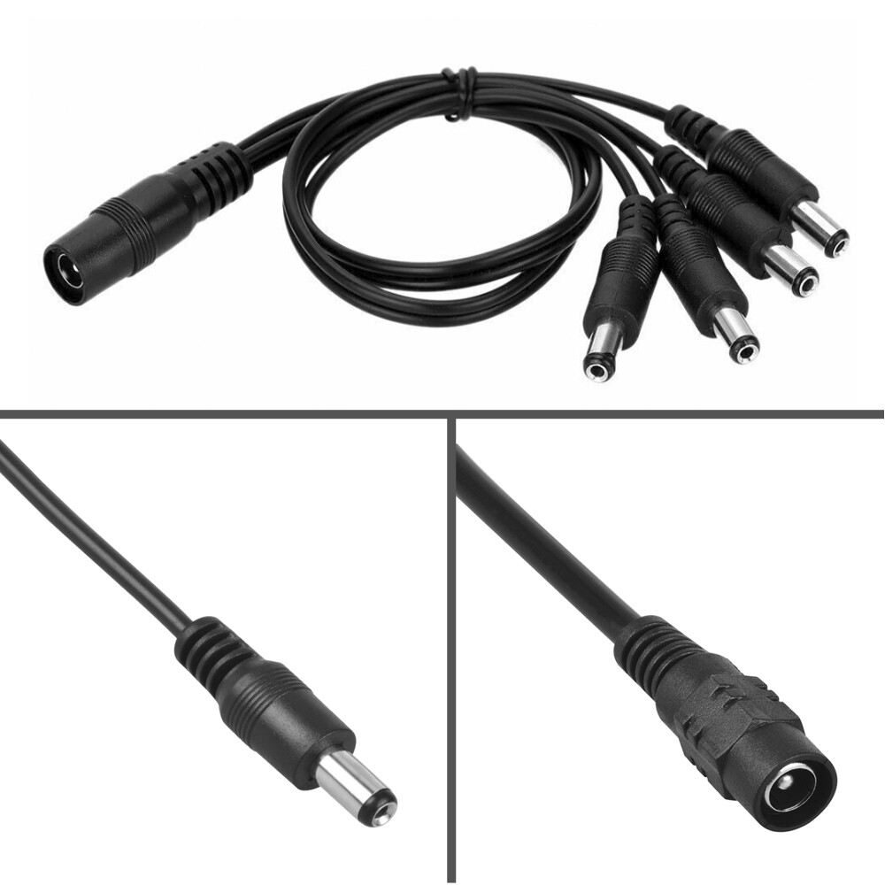 1 - 4 Ft Cable 1:3 Video DVI Cables 9V Daisy Chain Cable Adapter ...