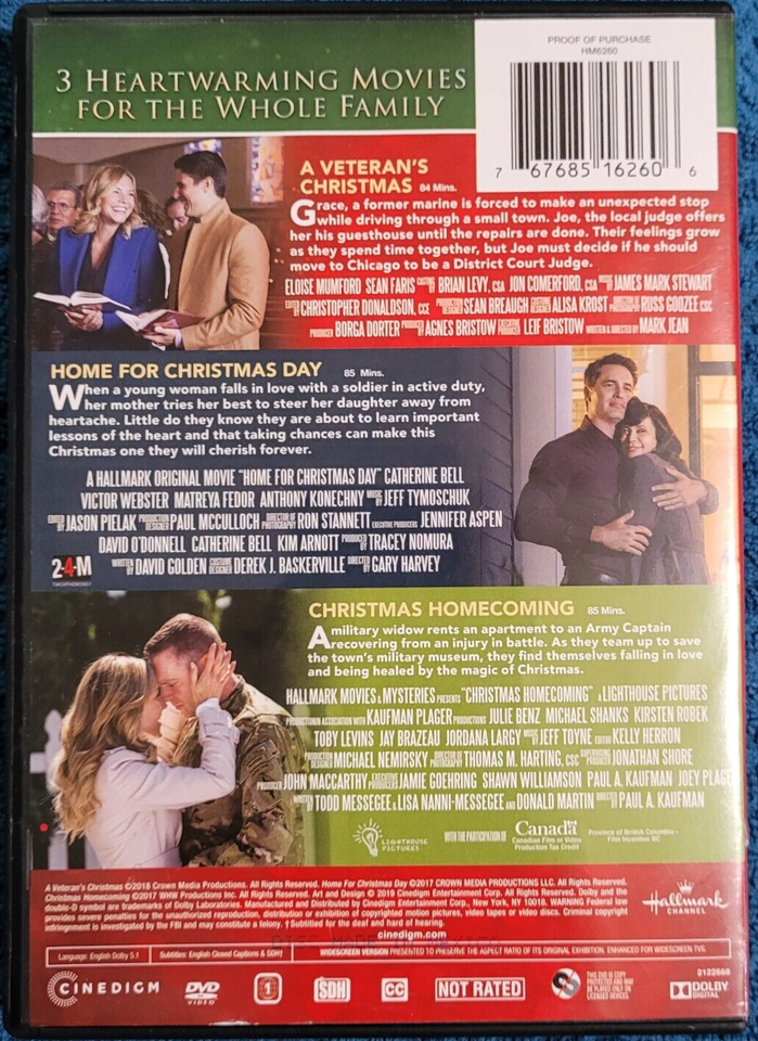 Hallmark Channel Christmas Movie Triple Feature DVD (v. nice) | eBay