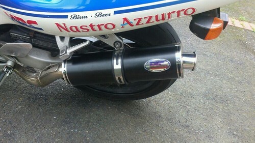Honda RVF400 RVF 400 NC35 NC 35 Black oval road legal Motorbike Exhaust ...