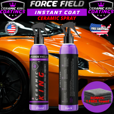 FORCE FIELD NANO CERAMIC CAR COATING SPRAY PRO PAINT SEALANT CAR POLISH ...