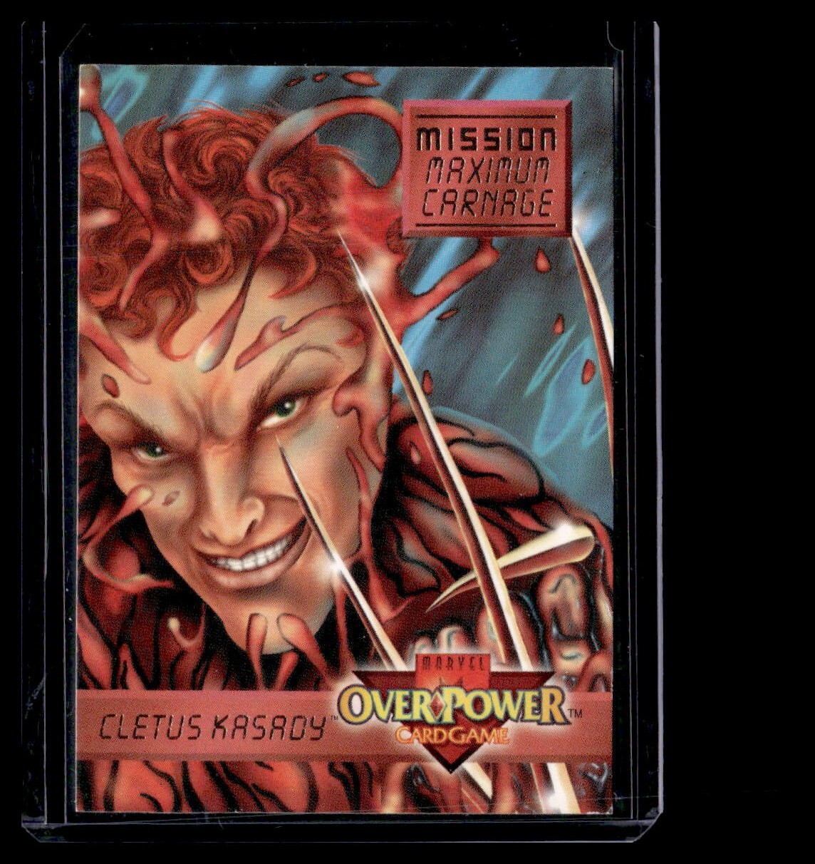 1995 Fleer Marvel Overpower Cletus Kasady Mission Maximum Carnage 1 of ...