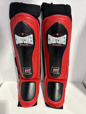 New COMBAT CORNER SPAR SHIN PADS MMA & Thai Boxing Large | eBay