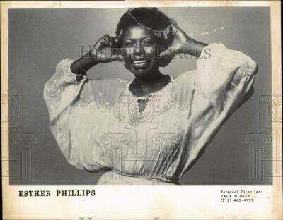 1981 Press Photo Blues singer Esther Phillips - pip33305 | eBay UK