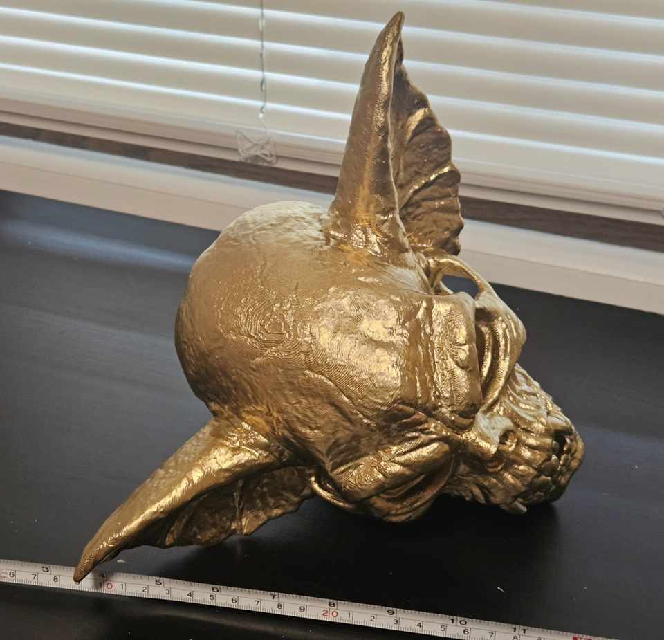 GOLD Skull Goblin Horror Monster Figurine Collectible CUSTOM | eBay