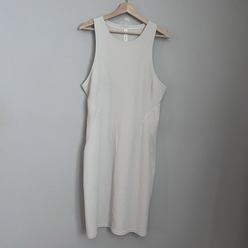 Lululemon Tank Ribbed Dress Size 14 NWOT Bone Color | eBay
