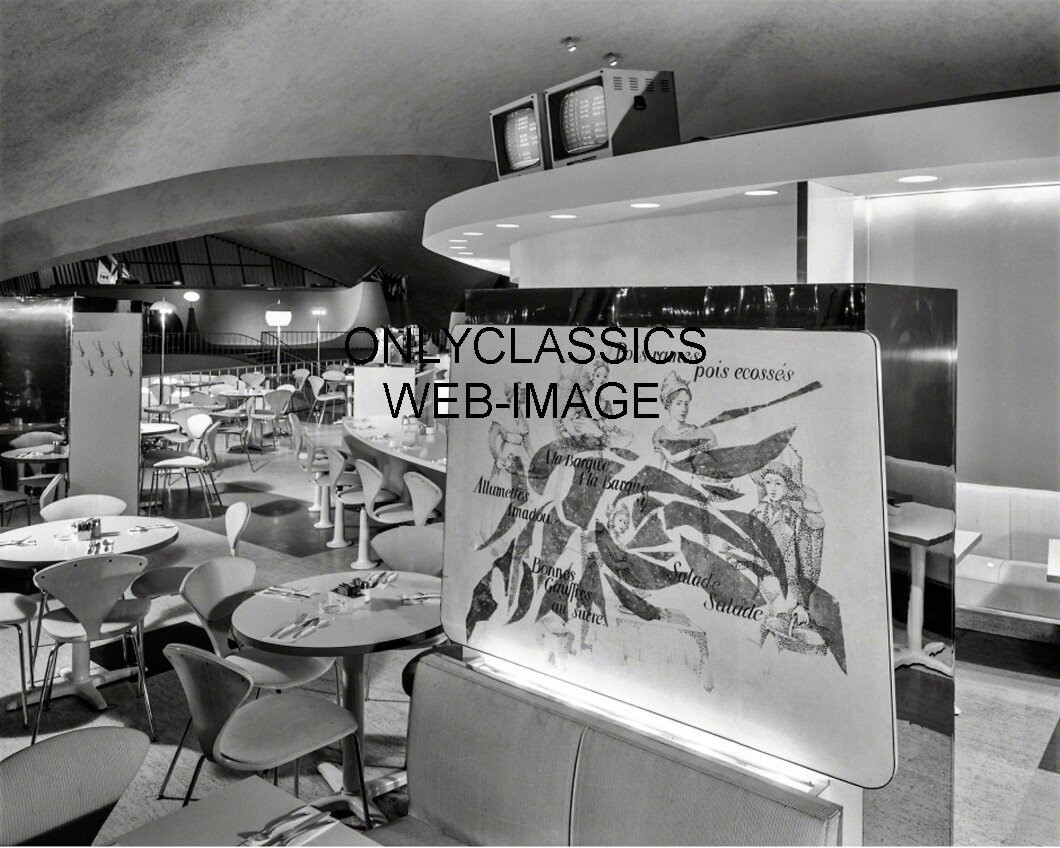 1962 UNION NEWS TWA RESTAURANT IDLEWILD AIRPORT COFFEE SHOP 8X10 PHOTO ...
