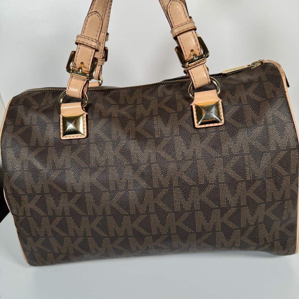 Michael Michael Kors Grayson Signature Coated Canvas and Leather ...