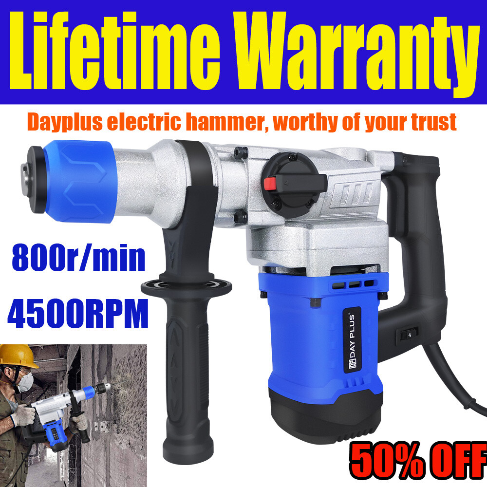 Electric Rotary Jack Hammer Drill Demolition Breaker SDS Plus Chisel ...