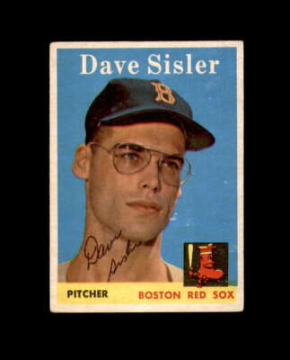 Dave Sisler Signed 1958 Topps Boston Red Sox Autograph | eBay