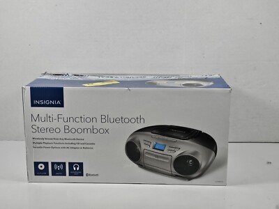 Insignia - AM/FM Radio Portable CD Boombox with Bluetooth - Light Stays ...