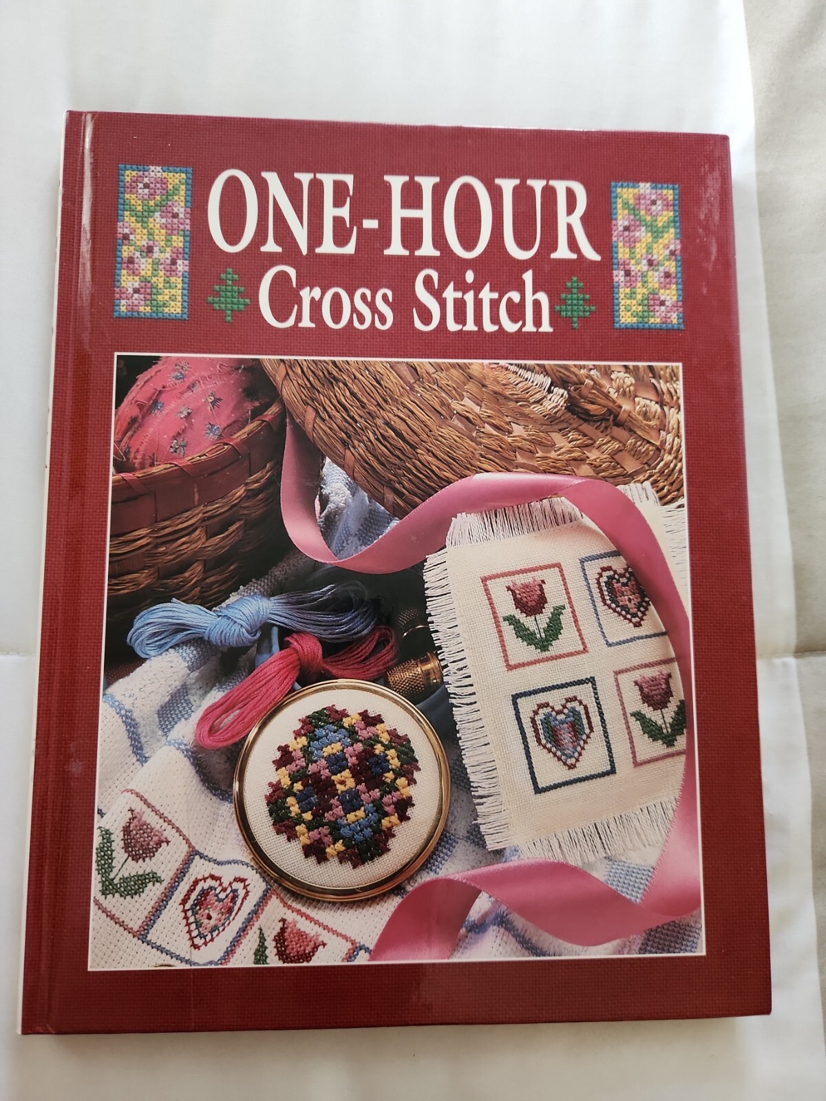 One-Hour Cross Stitch Patterns Book Hardcover Vintage 1992 | eBay
