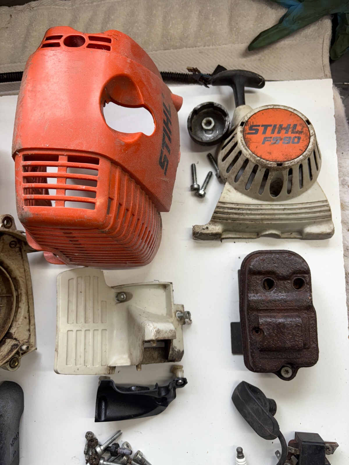 Stihl Fs 90 trimmer parts. Box of assorted parts. see description | eBay
